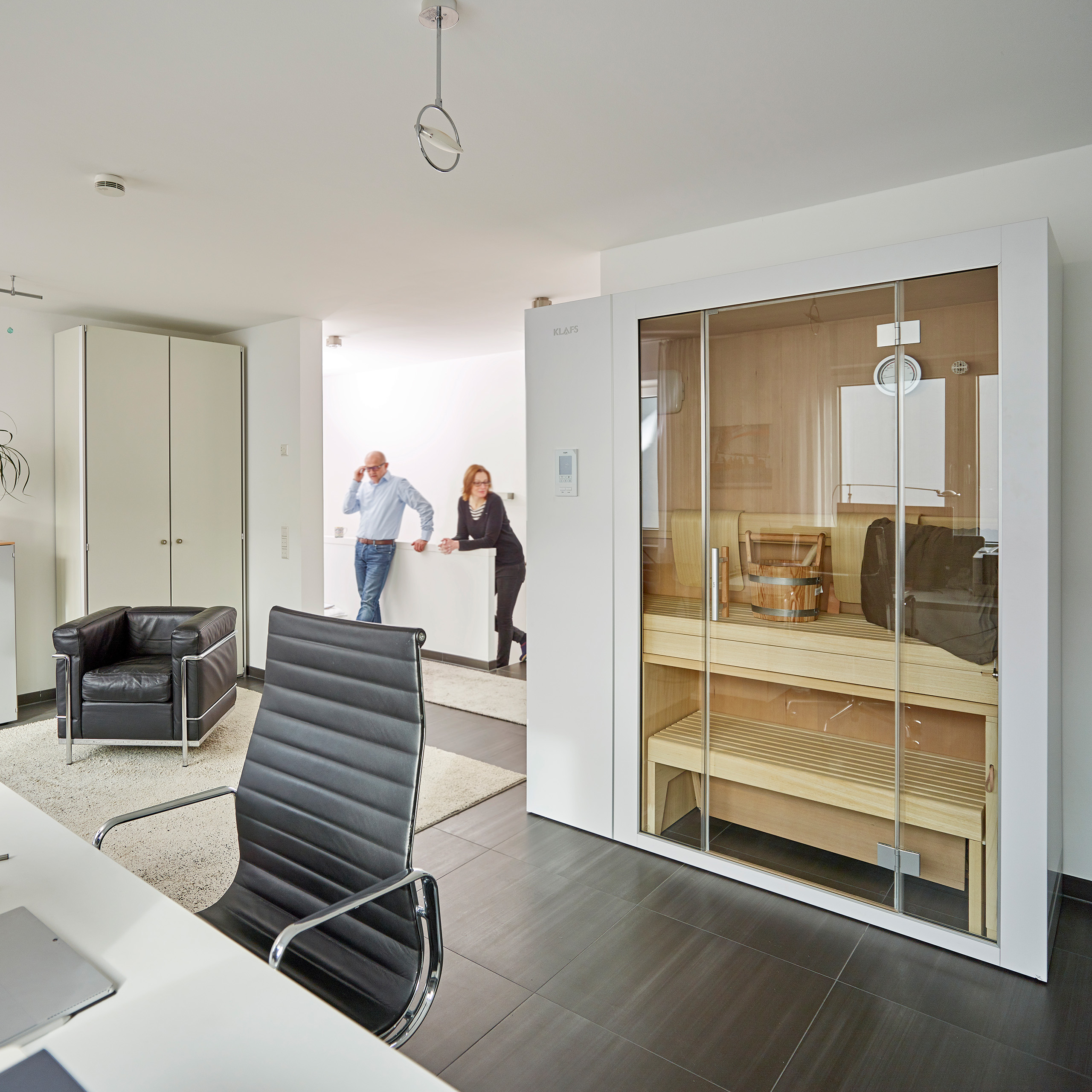 Private reference: S1 sauna in the study - KLAFS